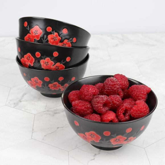 Dining | Four Set Stackable Ceramic Bowl Set Dessert | Poshmark